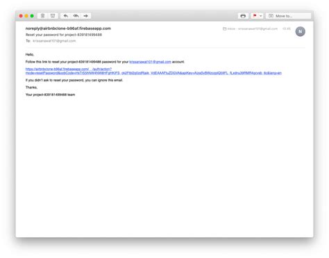 Airbnb Clone With React Native “forgot Password” With Firebase Fritz Ai
