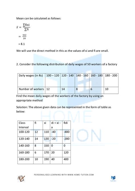 Ncert Solutions For Class 10 Maths Chapter 14 Statistics