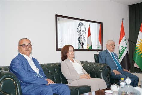 شلێر شەهید غەفور ژاژڵەیی سەردانی دامەزراوەی سەرۆک جەلال تاڵەبانی دەکات