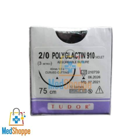 2 0 Polyglactin 910 Suture Curved Cutting Absorbable Suture Lazada Ph