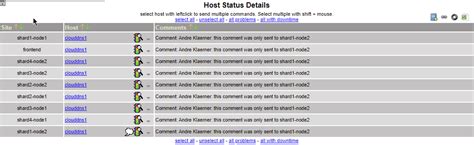 Comment Column In Host And Service Details Is Filled With Comments From