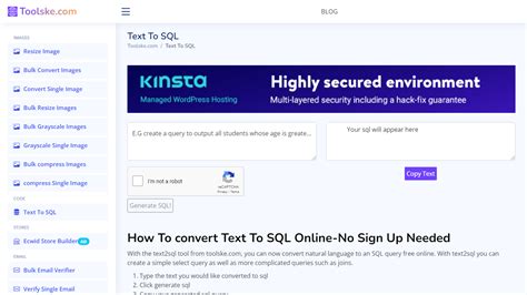 Text To Sql By Toolske Pricing Reviews Alternatives