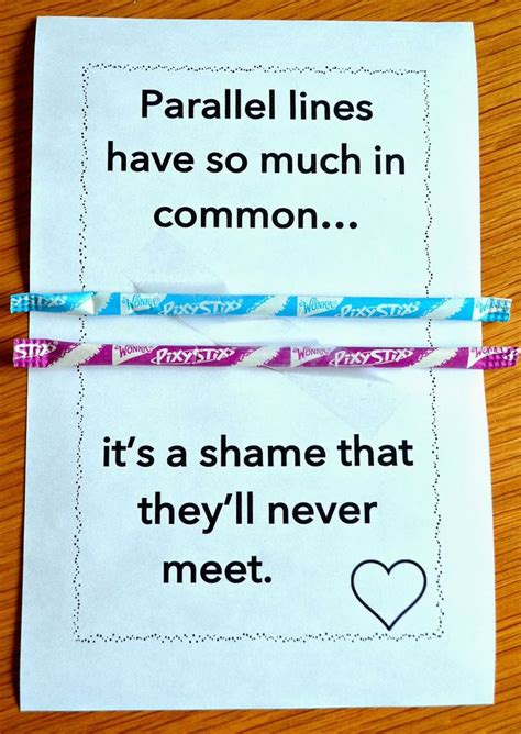 FREE Humorous Parallel Lines Poster Cards For Valentine S Day