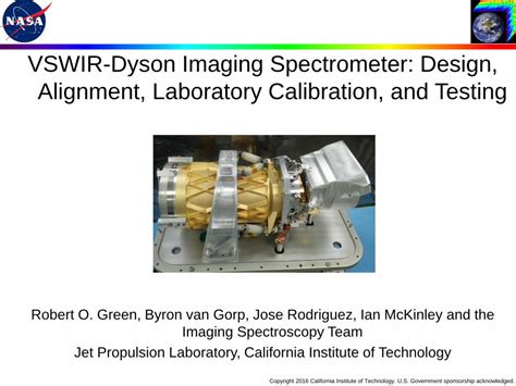 Pdf Vswir Dyson Imaging Spectrometer Design Alignment