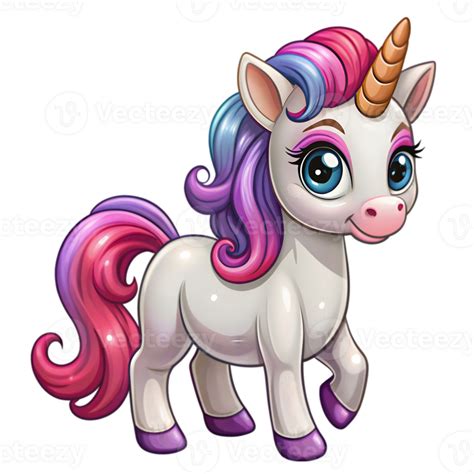 Adorable Unicorn Character 48342828 Png