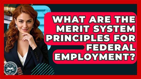 What Are The Merit System Principles For Federal Employment Law