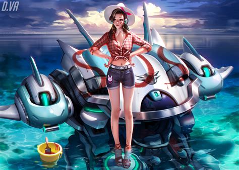 Dva Overwatch Artwork Wallpaper Hd Other 4k Wallpapers Images And Background Wallpapers Den