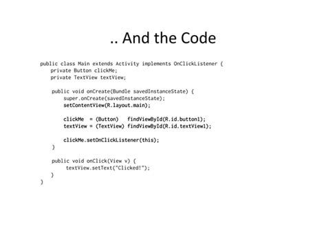 Quick Intro To Android Development PPT