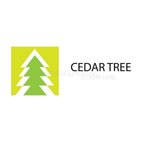 Cedar Tree Logo Vector Stock Vector Illustration Of House 173995139