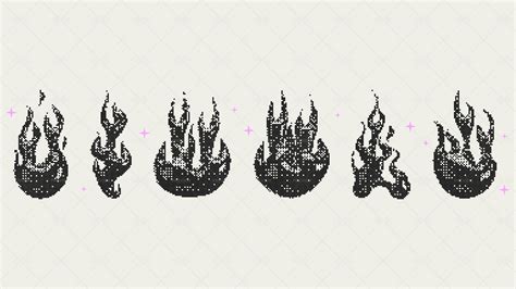 6 Bitmap Fire Shapes Graphics Motion Array
