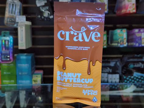 Crave Milk Chocolate Peanut Butter Cup 100mg Bar Kure Wellness