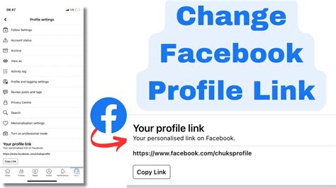 How to Change Your Profile Link on Facebook - YouTube