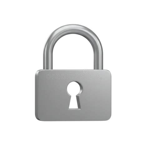 Secure Padlock Metal Grey Security Privacy Icon Symbol Safe Data Closed Safety Access Secret