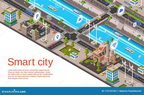 Smart City Outline Icons Collection Smart City Intelligent Automated Connected Sustainable