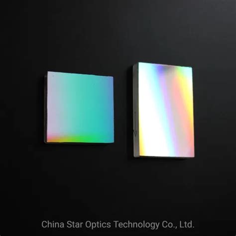 Optical Glass K9 Reflective Diffraction Ruled Grating Custom Uv Blazed