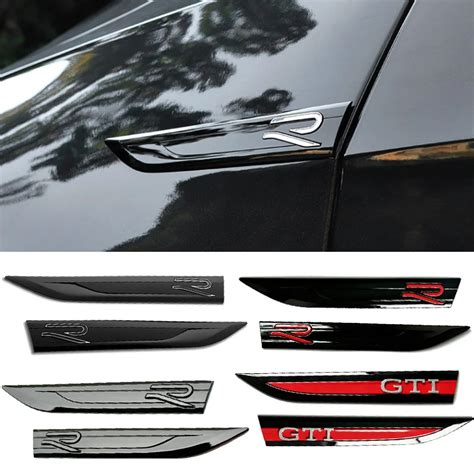 Abs 자동차 펜더 사이드 스트립 스티커 골프 7 8 6 파사트 제타 비틀 Cc 폴로 T Roc Mk7 Mk5 티구안 투란