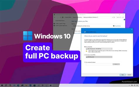 How To Create Full Backup On Windows 10 Pureinfotech