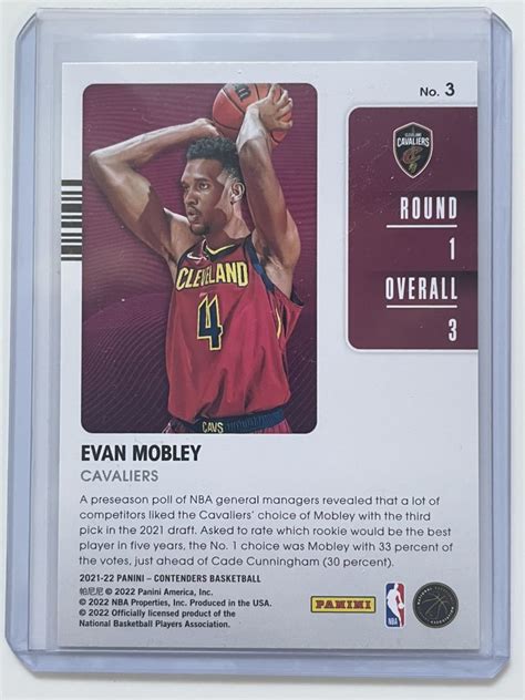 Yahoo オークション Evan Mobley Panini Contenders 2021 Draft Clas