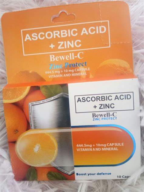 Bewell C Ascorbic Acid Plus Zinc 10 Capsules Lazada Ph