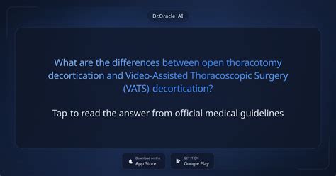 What Are The Differences Between Open Thoracotomy Decortication And