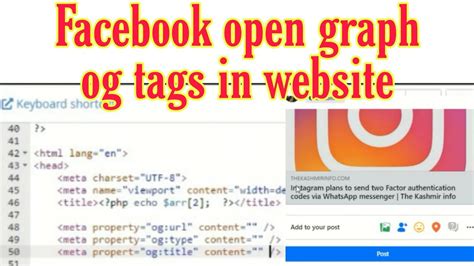 how to use open graph tags on custom website - Dynamic Open Graph Tags using PHP MYSQL - YouTube