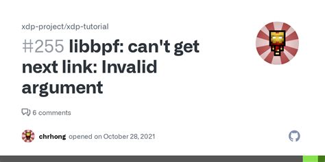 libbpf can t get next link invalid argument · issue 255 · xdp