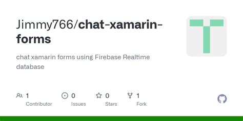 Github Jimmy766chat Xamarin Forms Chat Xamarin Forms Using Firebase