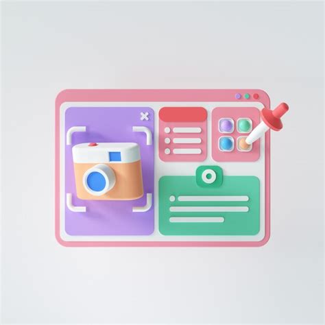 Premium Photo 3d Web Development Application Design Coding And