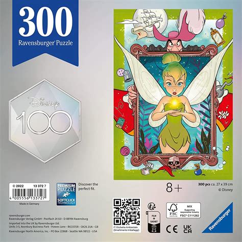 Ravensburger Disney 100th Anniversary Tinkerbell Jigsaw Puzzle 300 Pi Pdk