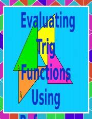 Evaluating Trig Functions Using Reference Angles Review 1 Pptx