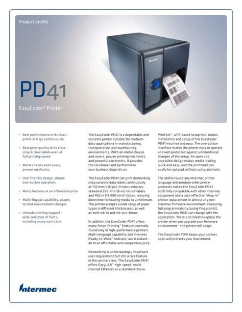 Intermec EasyCoder PD