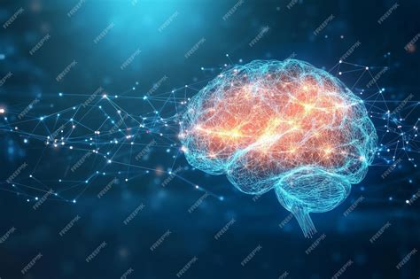 Premium Photo | Visual representation of a brain formed by glowing connections and nodes ...