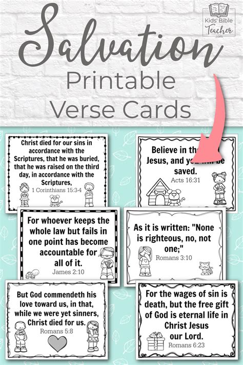Free Printable Salvation Verse Cards