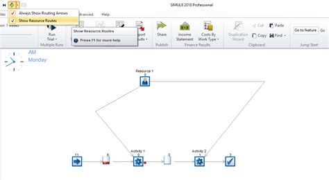 resource routing arrows