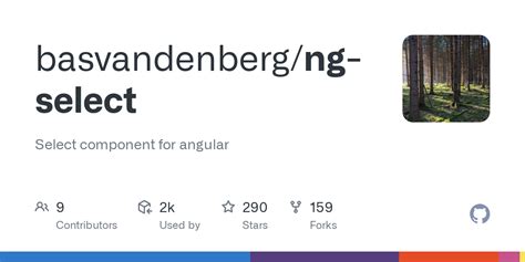 Github Basvandenbergng Select Select Component For Angular