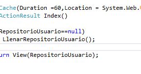 Manejo de Caché en ASP NET MVC