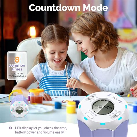 Buy Pomodoro Timer Kitchen Timer With 8 Time Presets Digital Timer