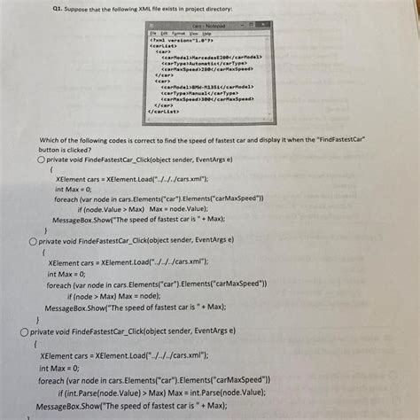 Solved Q1 ﻿suppose That The Following Xml File Exists In