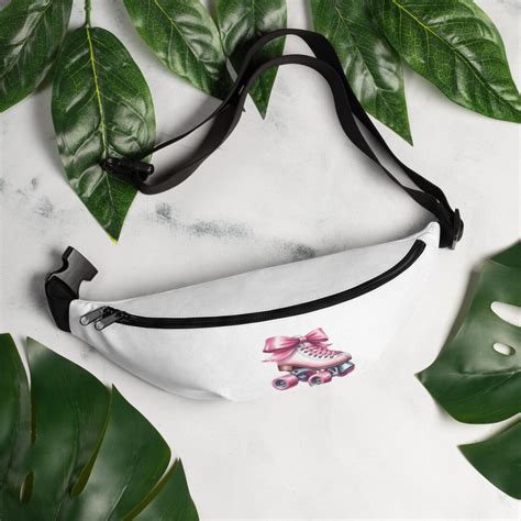 Bow Tie Roller Skating Waist Bag Water Resistant Fanny Pack For Skaters