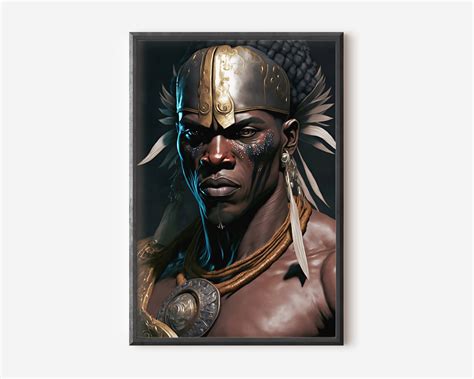 Ogun The Orisha Of Iron Art Print Digital Print Instant Download African Art Yoruba Religion