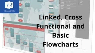 Link Excel To Visio Flowcharts Cross Functional Flowcharts And Hyperlinks In Visio