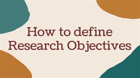 How To Define Research Objectives Dr Asma Jabeen