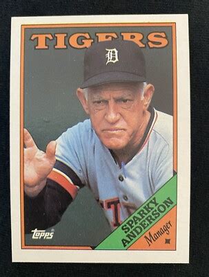 1988 Topps 14 Sparky Anderson Detroit Tigers Ebay