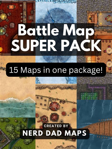Battle Map Pack BUNDLE Nerd Dad Maps DriveThruRPG Com