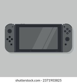Nintendo Switch Black Version Flat Design Stock Vector Royalty Free 2371903825 Shutterstock