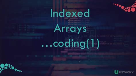 2667 Indexed Arrays Coding 1 Youtube