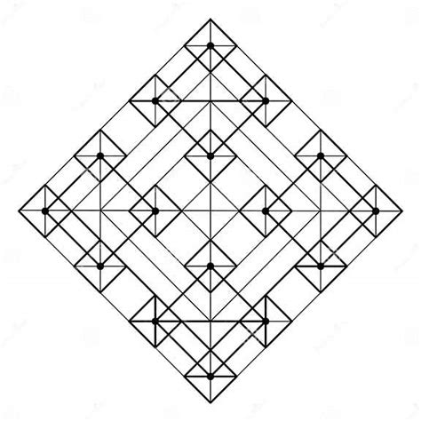 Square Graph Sacred Geometry Vector Design Elements Stock Vector Illustration Of Divine