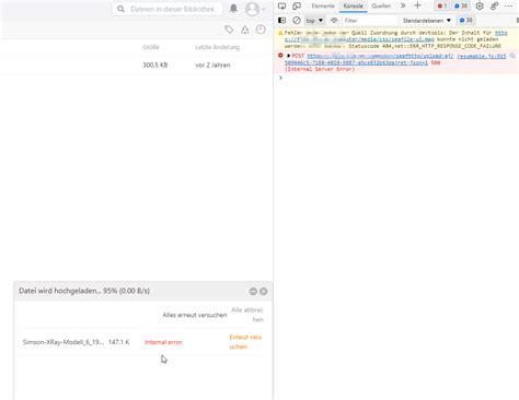 Internal Server Error 500 Web Upload Failed Docker Seafile