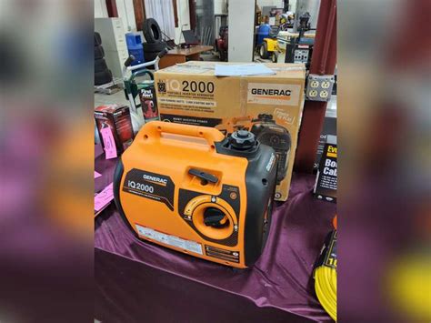 New Generac Iq2000 Generator W Box And Book Lindsay Auctions And Realty Llc