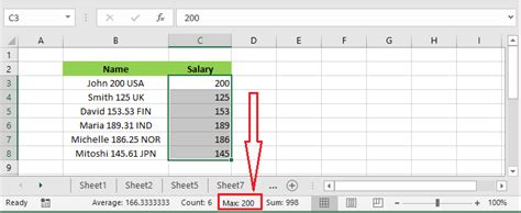 How To Use Excel Status Bar Overall Money